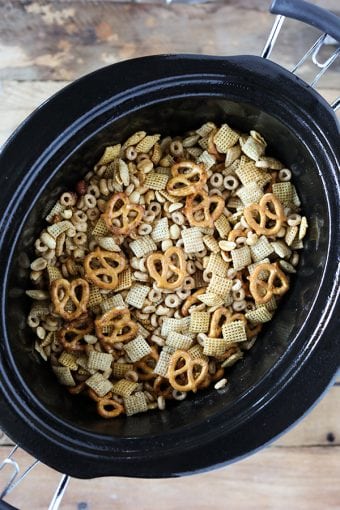 Homemade Slow Cooker Chex Party Mix - No. 2 Pencil