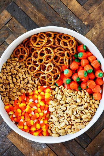 Sweet and Salty Candy Corn Snack Mix - No. 2 Pencil