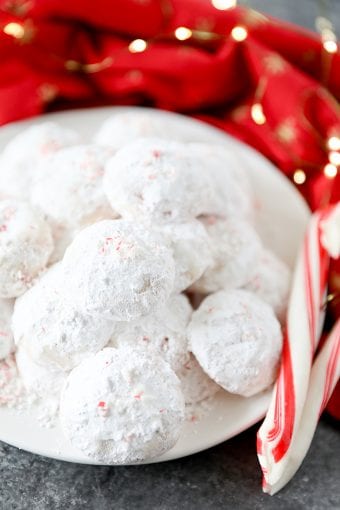 Peppermint Snowball Cookies - No. 2 Pencil