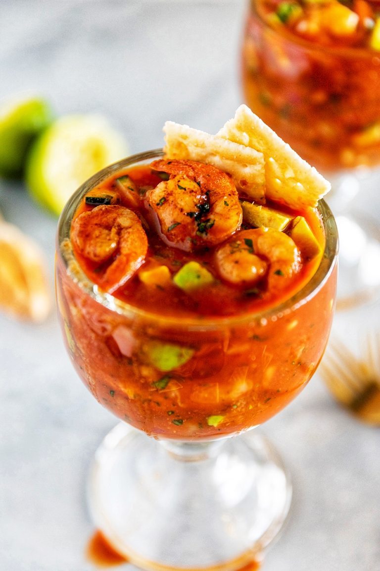 Mexican Shrimp Cocktail - Cóctel de Camarón - No. 2 Pencil