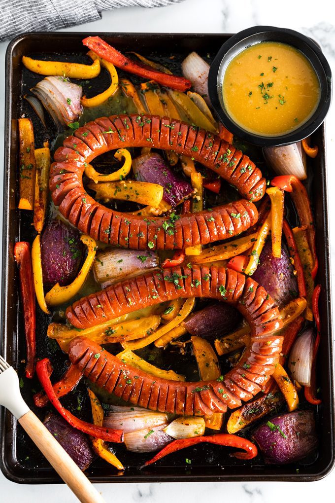 Sheet Pan Hasselback Kielbasa Sausage - No. 2 Pencil