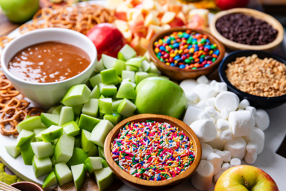 Caramel Apple Bites Dessert Board - No. 2 Pencil