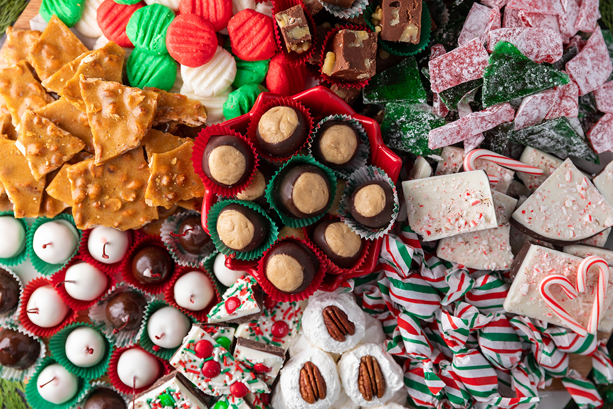Old-Fashioned Christmas Candy Dessert Board - No. 2 Pencil