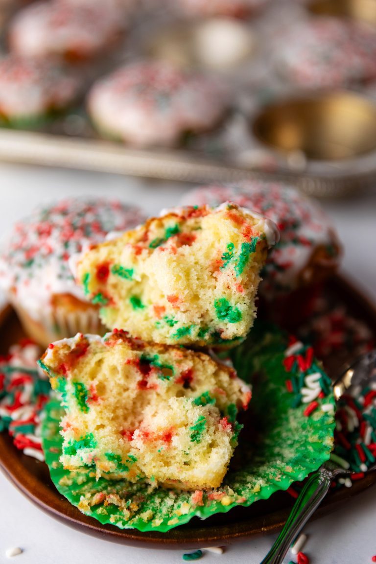 Christmas Sprinkle Buttermilk Muffins - No. 2 Pencil